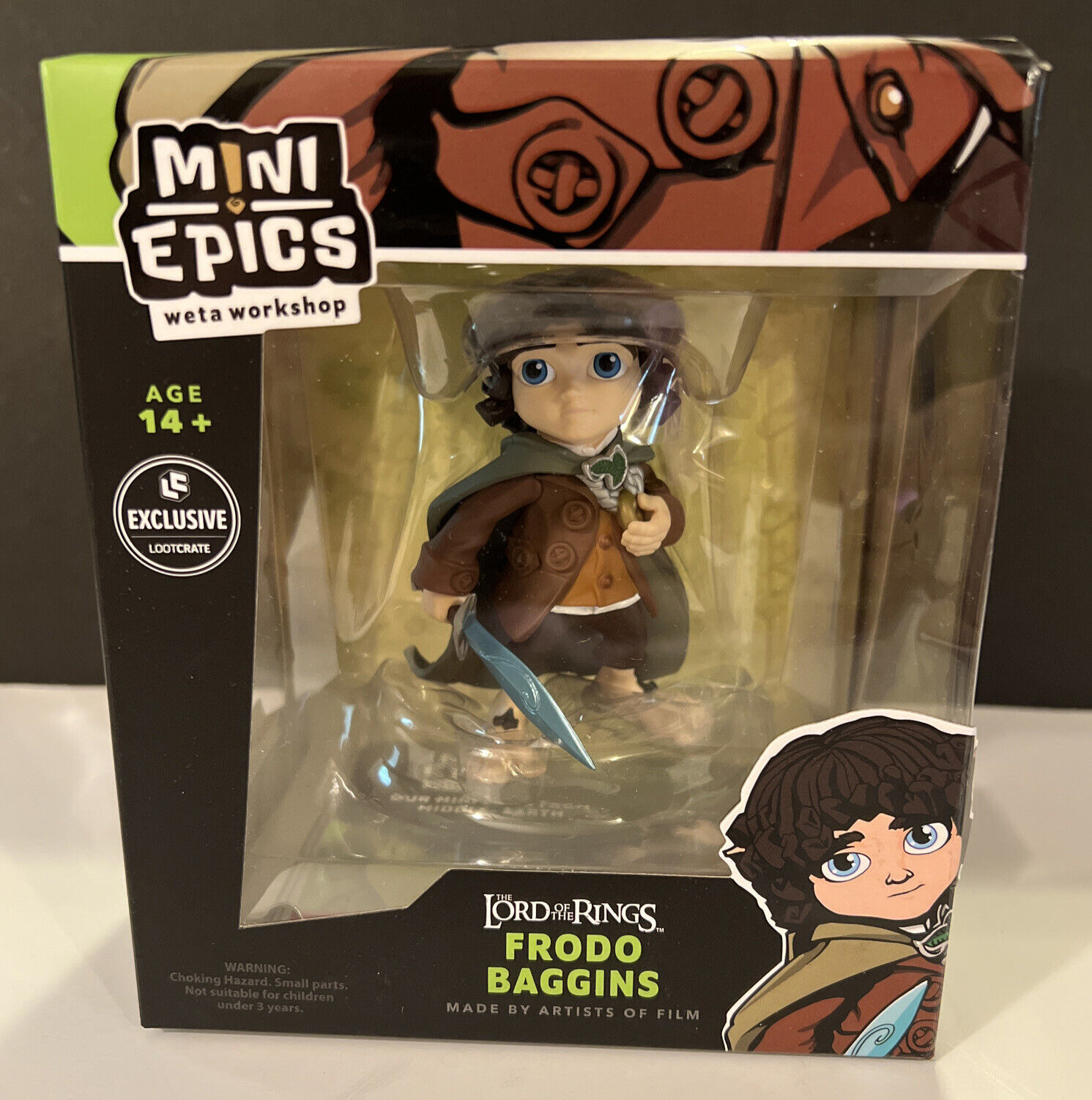 Mini Epics Weta Workshop Loot Crate Exclusive Frodo Baggins #1 LOTR ...