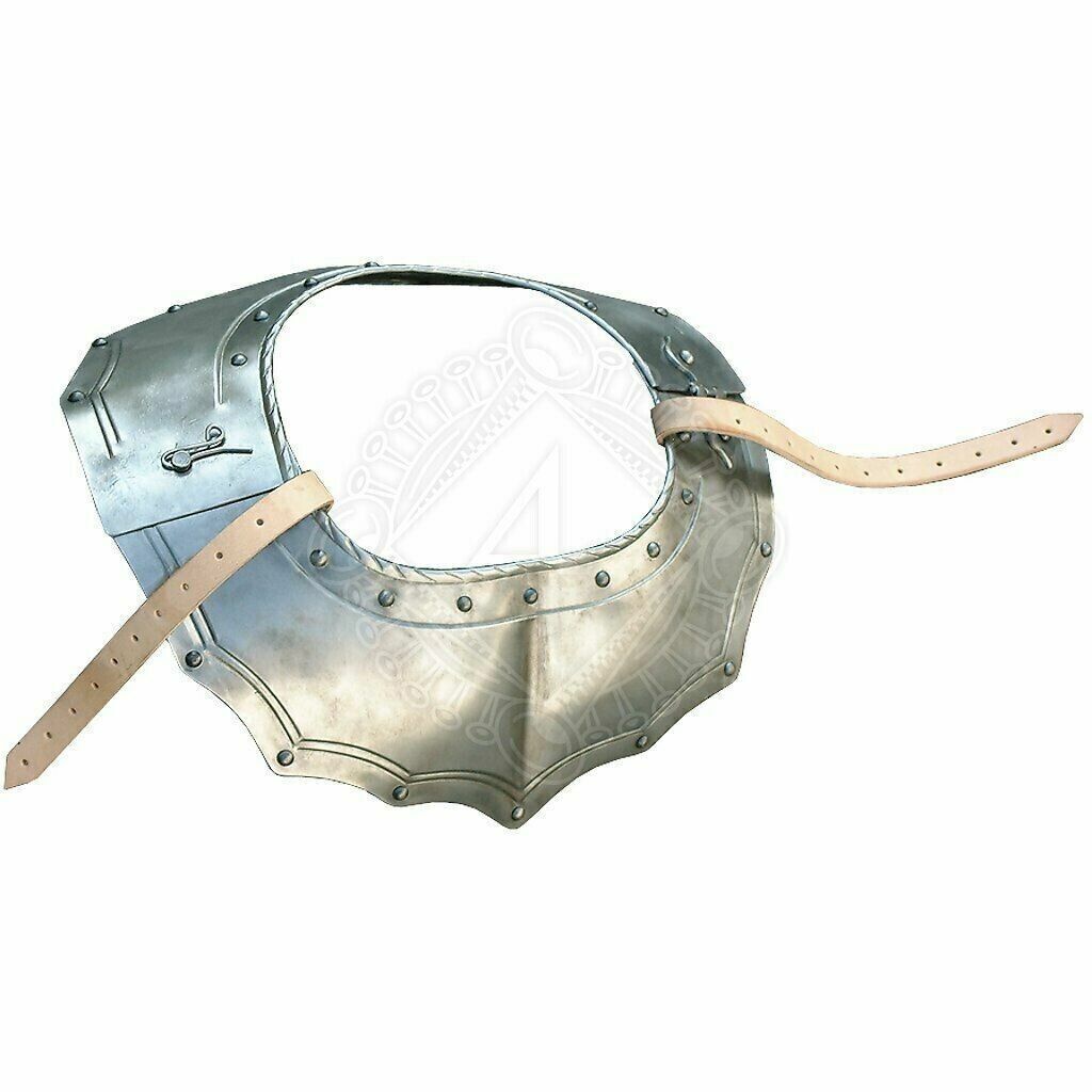 Medieval Gorget Larp Gothic steel Armor and similar items