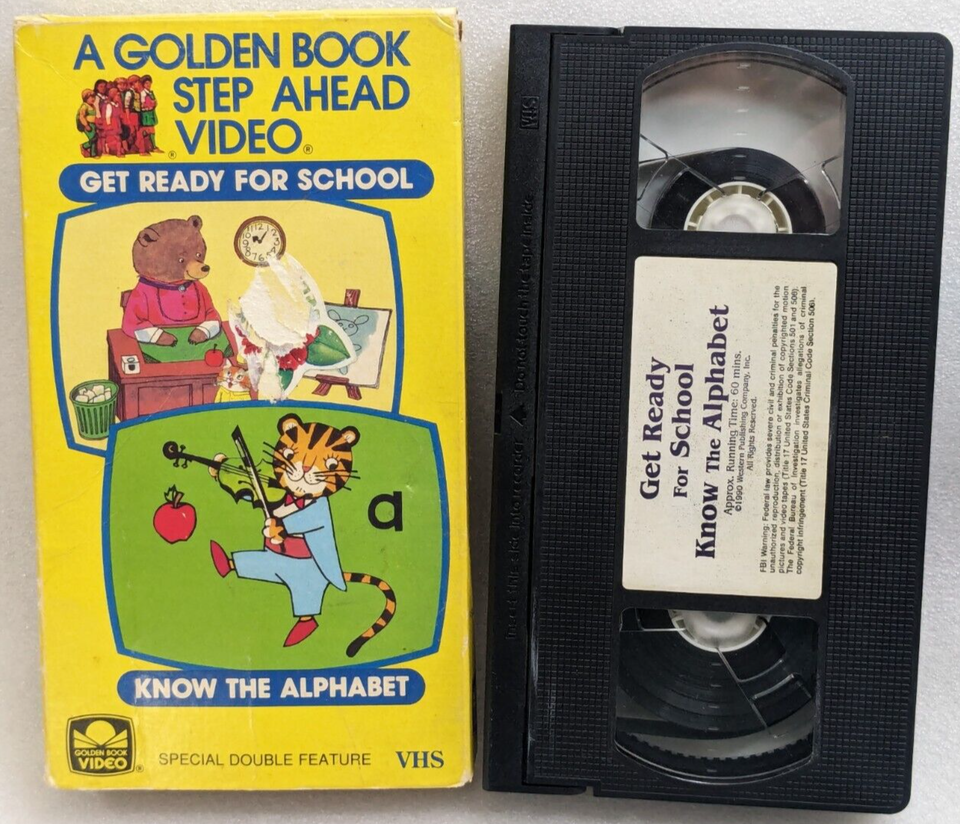 Get Ready for School: Know the Alphabet (VHS, 1990, Golden Book ...