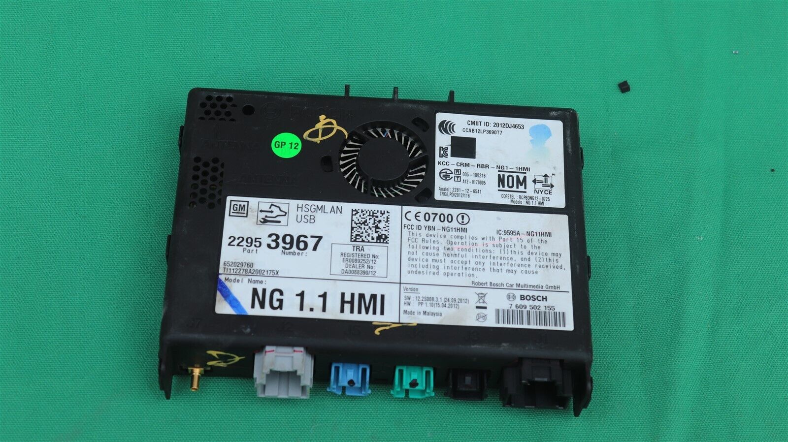 GM NG-1.1-HMI Human Machine Interface HMI Module 22953967 - Bluetooth ...