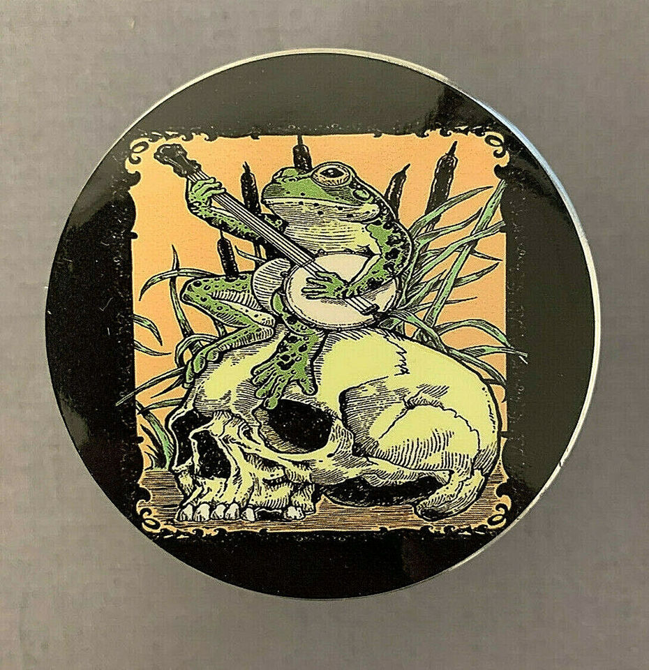 Retro Banjo Frog on Skull Aluminum Grinder 63mm 4 Piece Hand Mueller ...