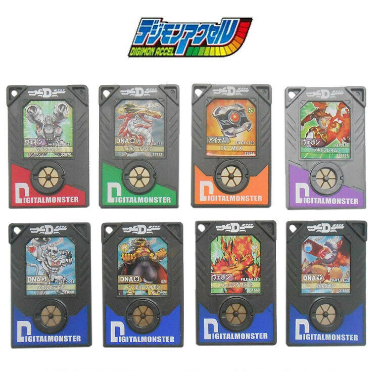 Bandai Digimon Data Plate File DDP Chip for Digimon Accel Digivice Set ...