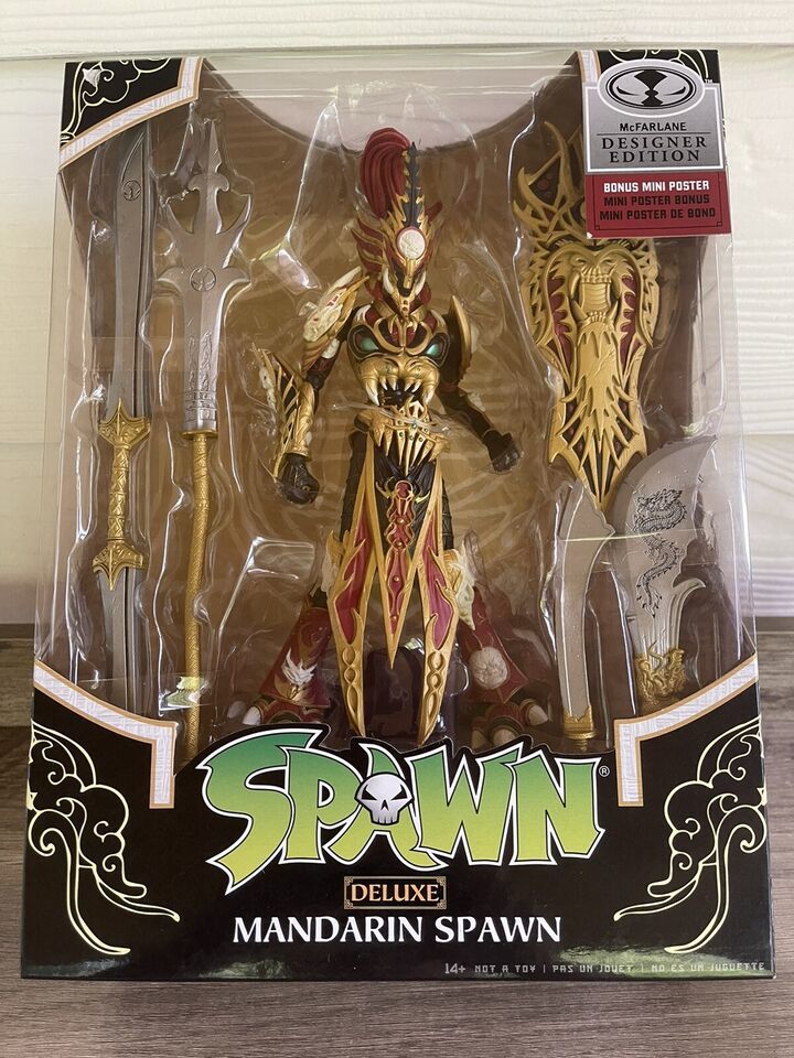 Mandarin SPAWN DELUXE DESIGNER EDITION Bonus Poster EXCLUSIVE McFarlane Toys NIB - Action Figures