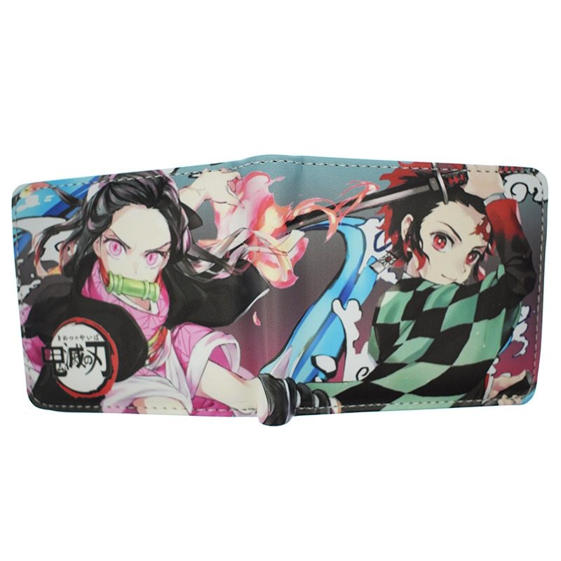 Anime Demon Kimetsu No Yaiba Tanjiro Kamado Wallet Short Purse With ...