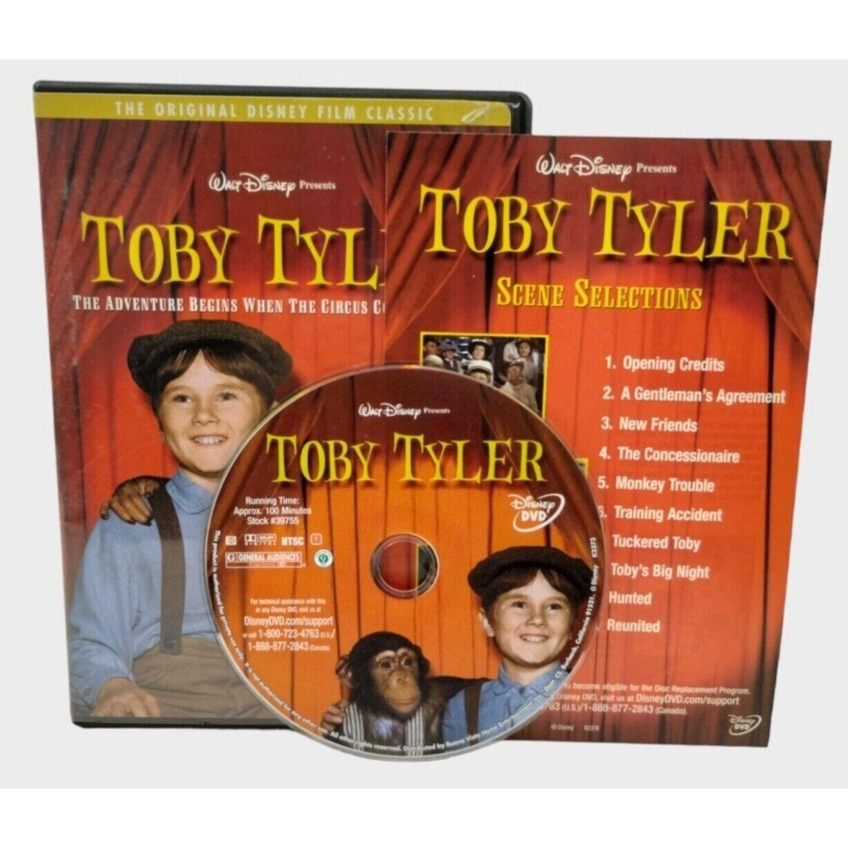 Toby Tyler Circus Adventure Walt Disney Kevin Corcoran Henry Calvin ...