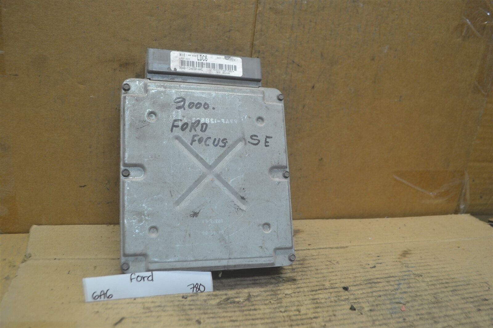 2000 Ford Focus Engine Control Unit ECU 98AB12A650AHG Module 780-6a6 ...