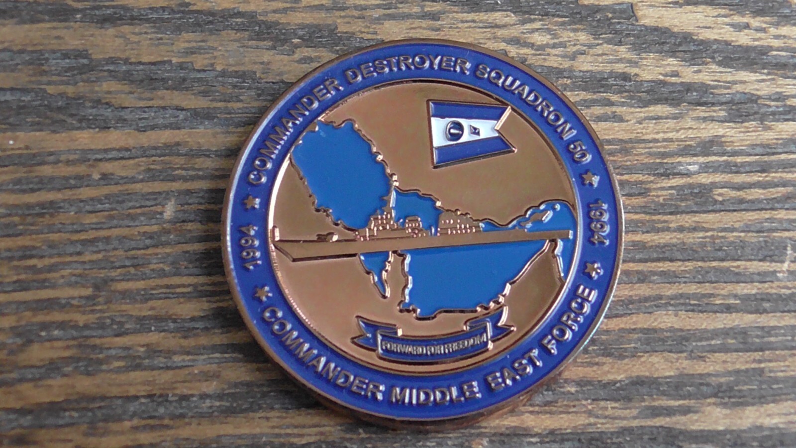 USN CDR Destroyer Squadron 50 CDR Middle East Force Team Barge ...