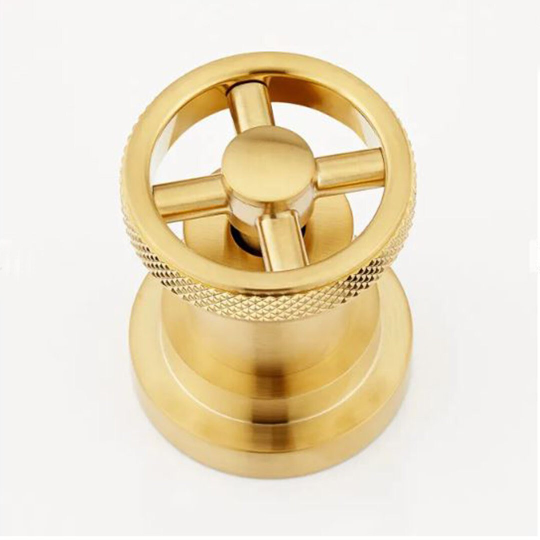 New Brushed Gold Hendrix Widespread Bathroom Faucet - Kitchen Faucets