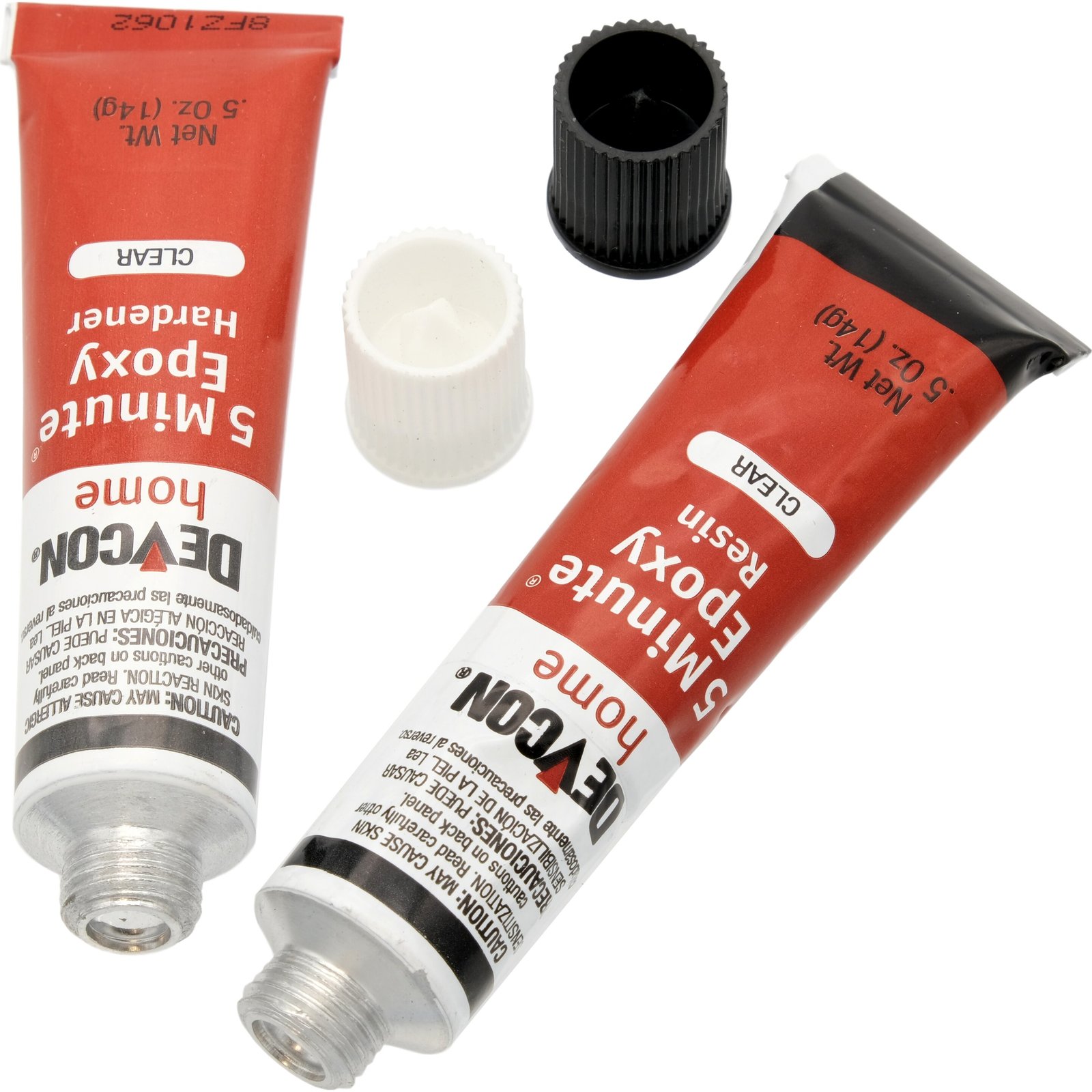 Devcon Home Fast Set 5-Minute Clear Colorless Epoxy Adhesive Glue 1 fl ...