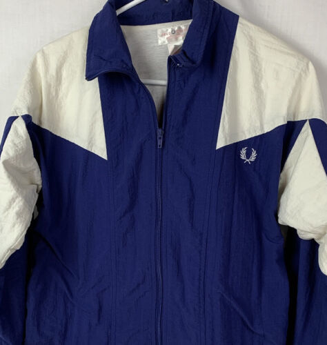 Vintage Fred Perry Jacket Windbreaker Lined Zip Medium Laurel Wreath ...