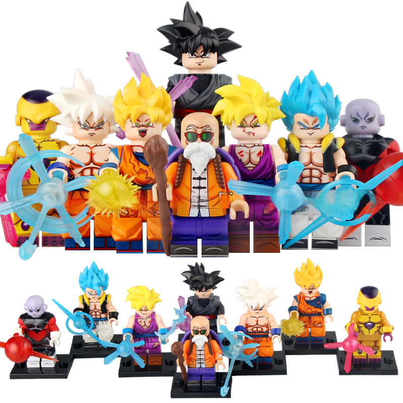 8pcs Dragon Ball Super Goku Black Gogeta Jiren Golden Frieza ...