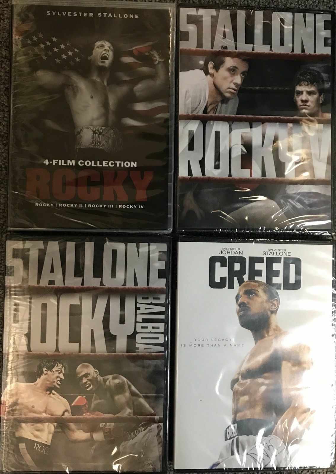 ROCKY COLLECTION 1-6 + CREED DVD NEW! BALBOA, SAGA, 1,2,3,4,5,6 - DVDs ...