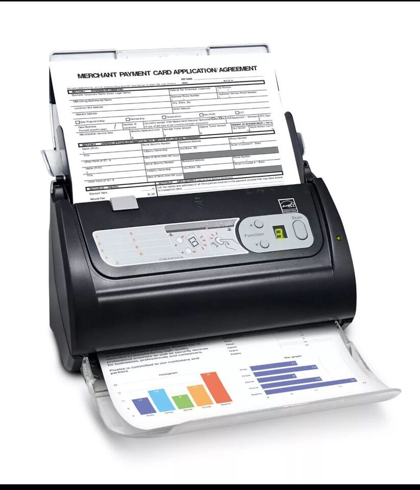 Plustek Office Document Scanner PS186 - Color Duplex Scanning with OCR ...