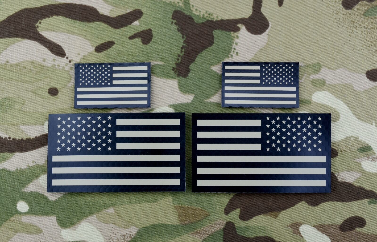 Infrared US Flag Standard & Mini Uniform Patch Set IR Army Navy Air ...