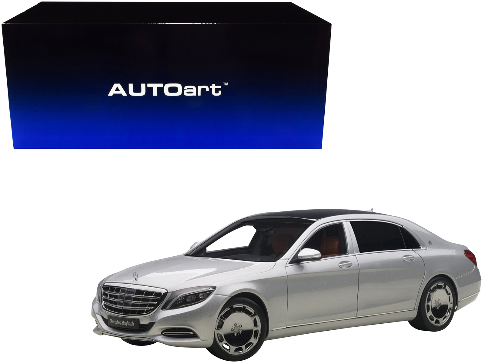 Mercedes Maybach S Class S600 Silver 1/18 Model Car by Autoart ...