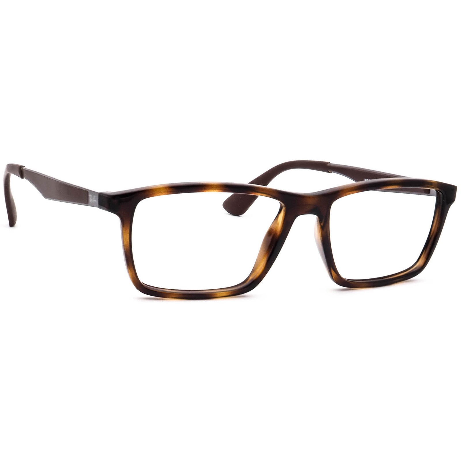 Ray-Ban Eyeglasses RB 7056 2012 Dark Havana/Matte Brown Square Frame 53 ...