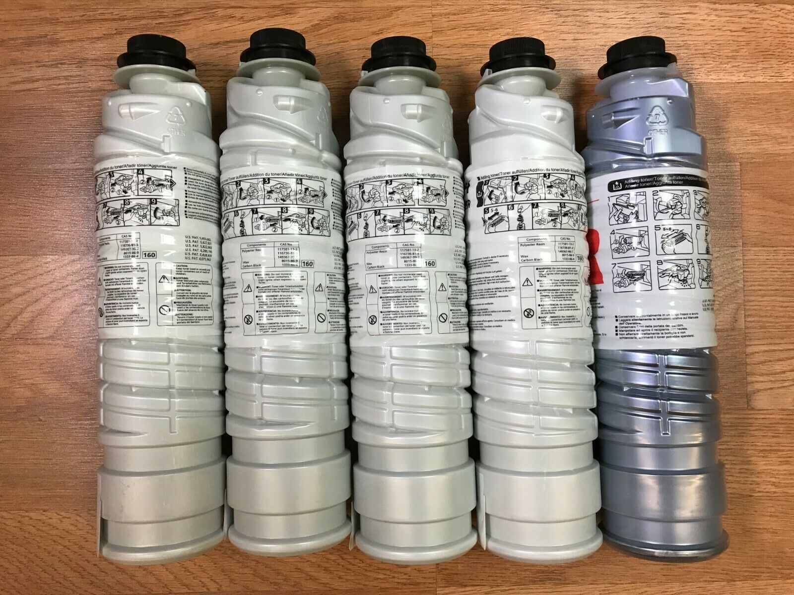 Lot Of 5 Ricoh Black Toners Type 3105D EDP Code: 885247 *Same Day ...