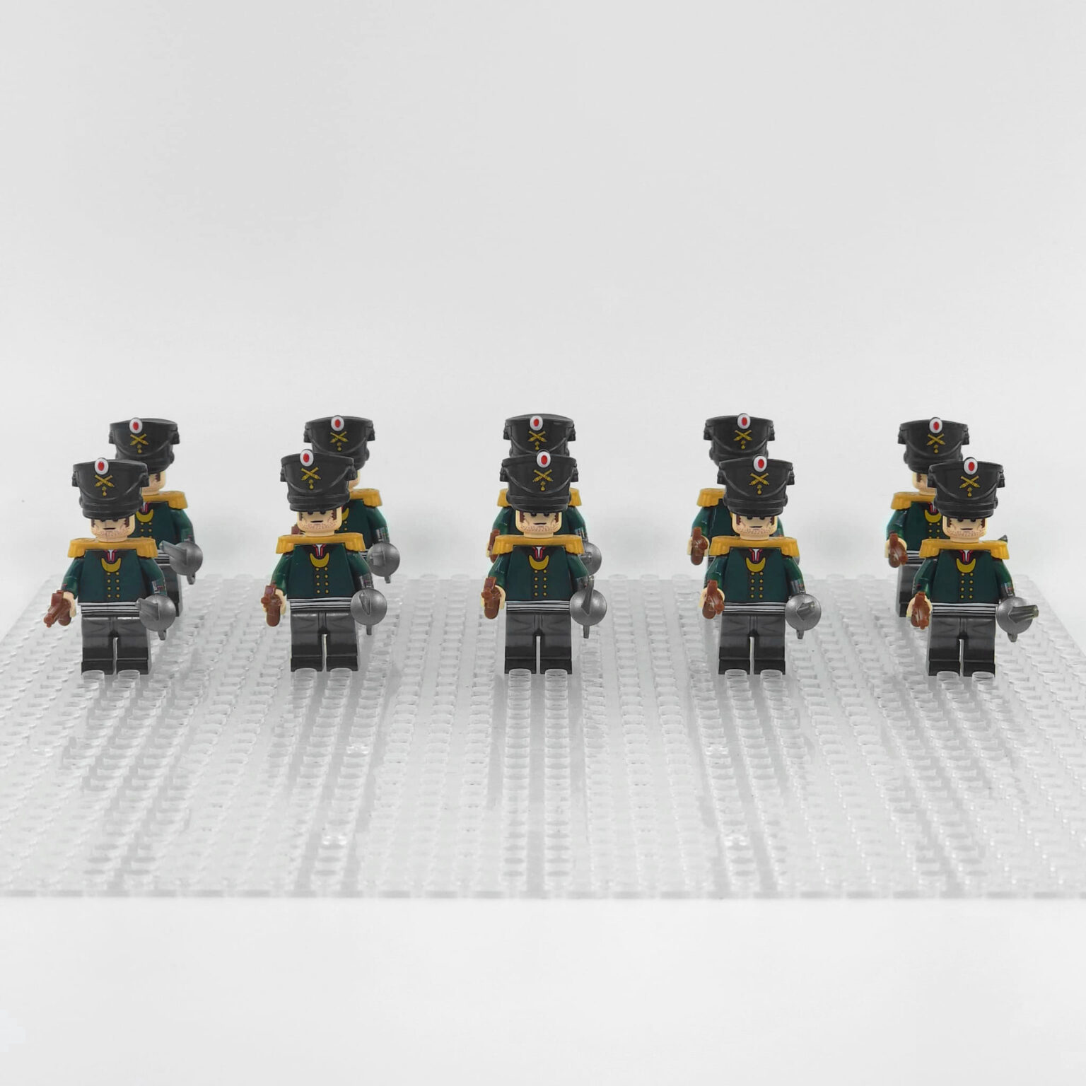 10pcs Napoleonic Wars Russian Artillery Officer Minifigures Set ...