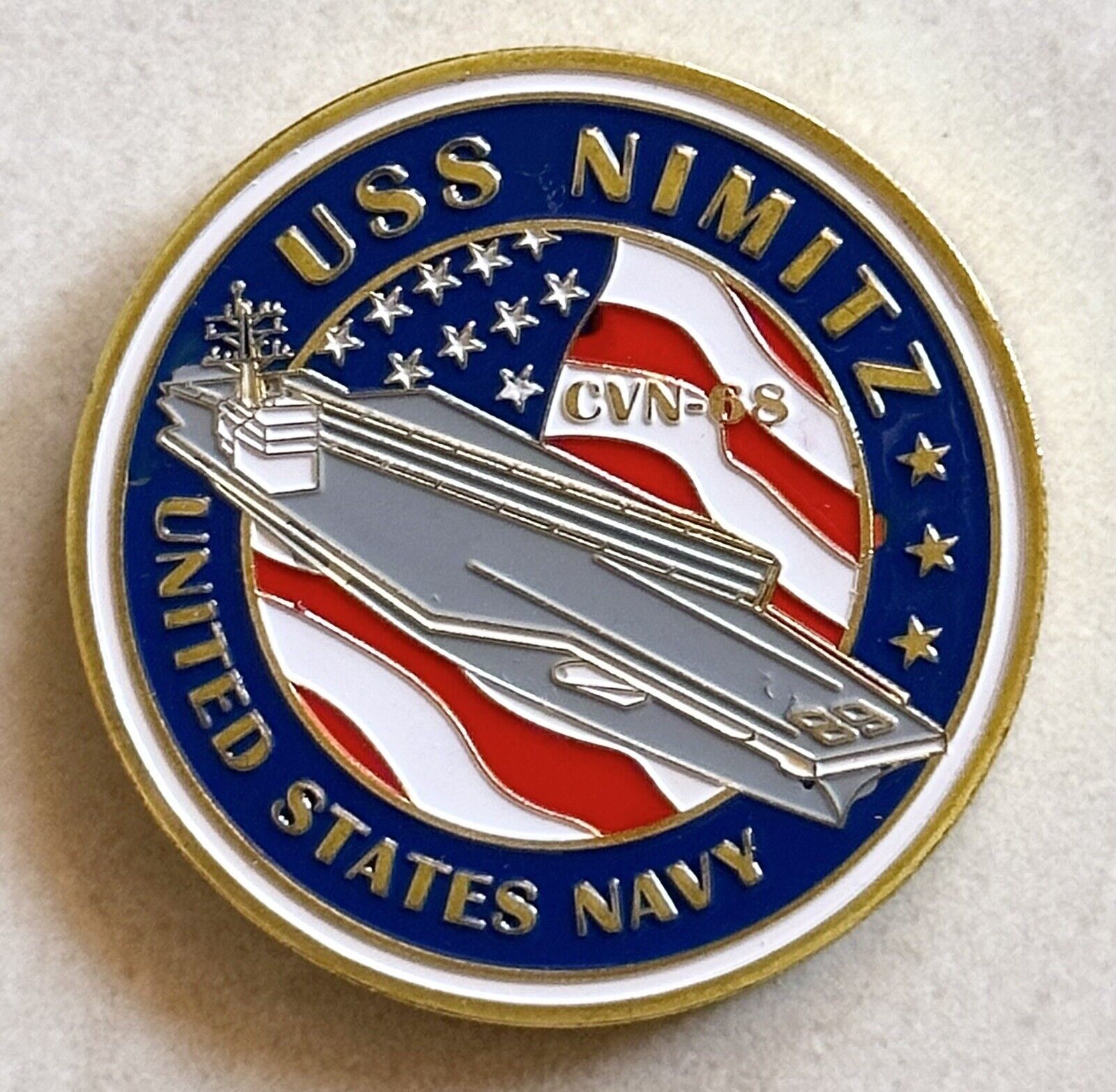 US NAVY - USS NIMITZ CVN-68 Challenge Coin USN - Current Militaria ...