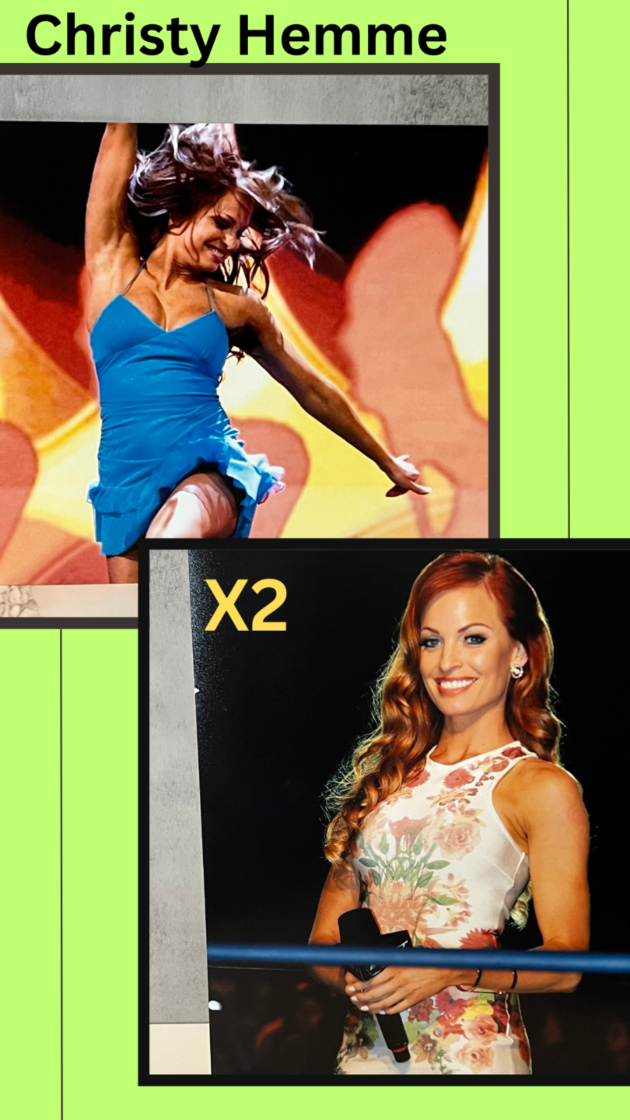 Christy Hemme UNSIGNED 8x10 Lot (3) AEW Wrestling WWE WCW NXT TNA AEW ...