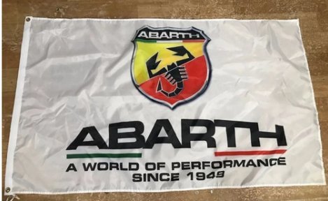 Abarth Flag 3X5 Ft Polyester Banner USA 90x150cm - Decorative