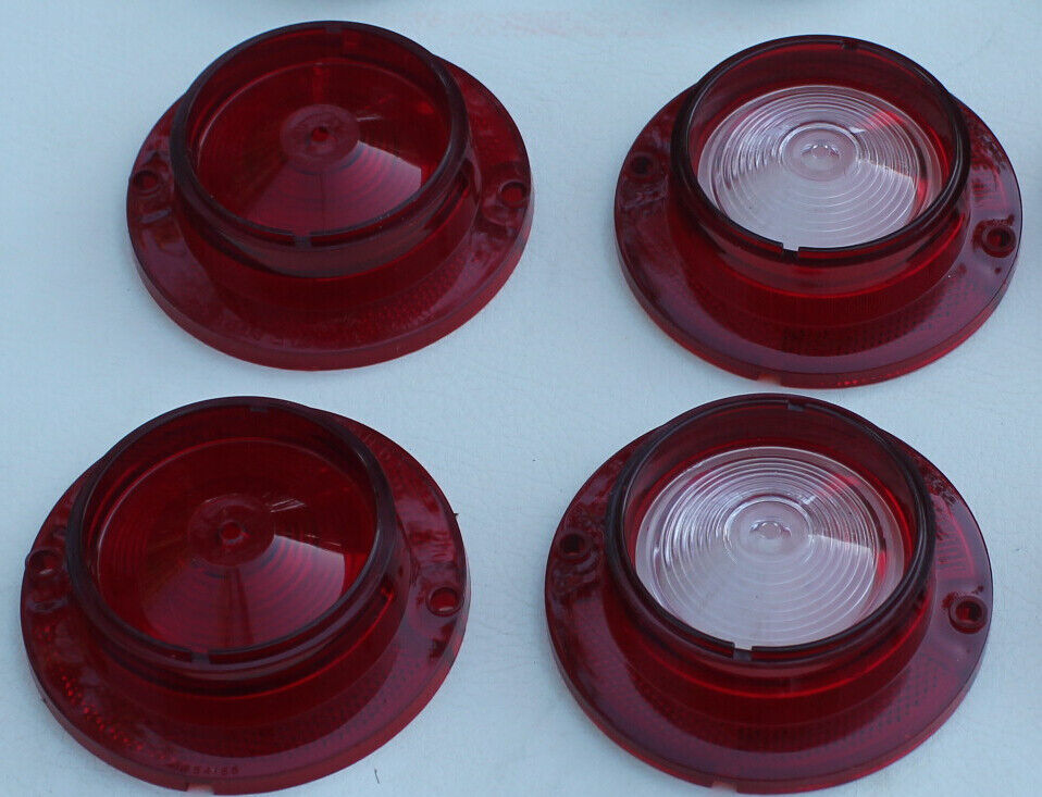 1963 Fullsize Chevy Impala Rear Tail Light Lamp Backup Lenses Guide ...