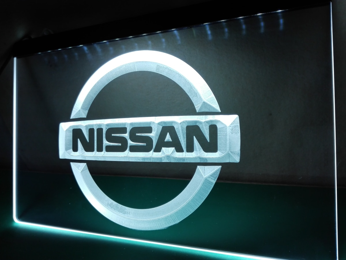 Nissan Car Logo Illuminated Led Neon Sign Light Plate Flag Club Man ...