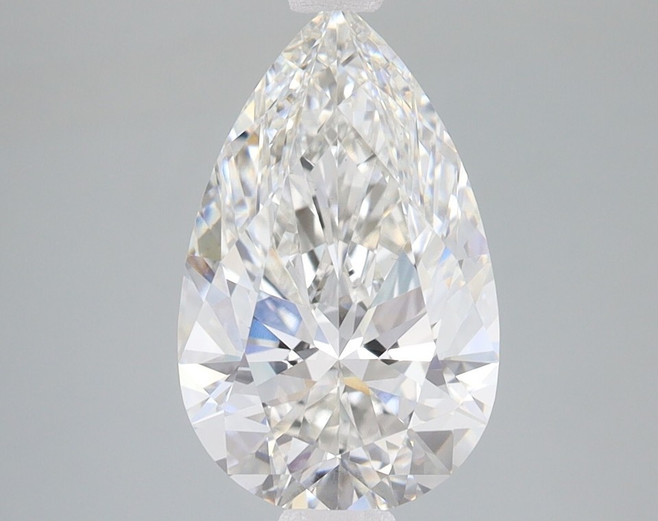 Authenticity Guarantee 3.04 Ct Pear Cut IGI Certified Lab Grown CVD ...