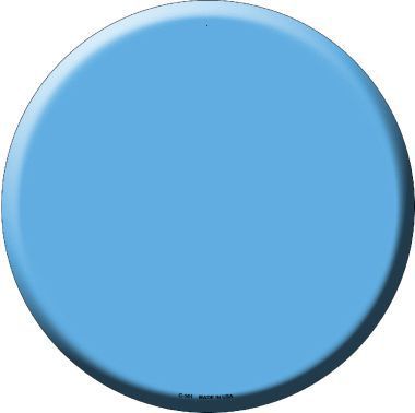Light Blue Novelty Metal Circular Sign C-161 - Plaques & Signs