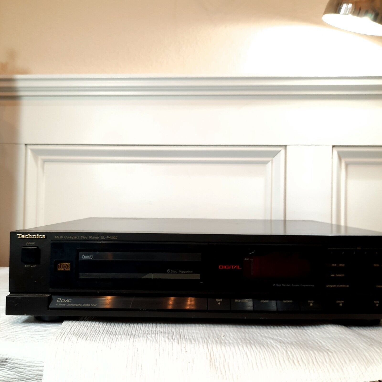 Technics SL-P405C 6 Disc Magazine Multi CD Compact Disc Player FOR PARTS REPAIR - CD Players ...