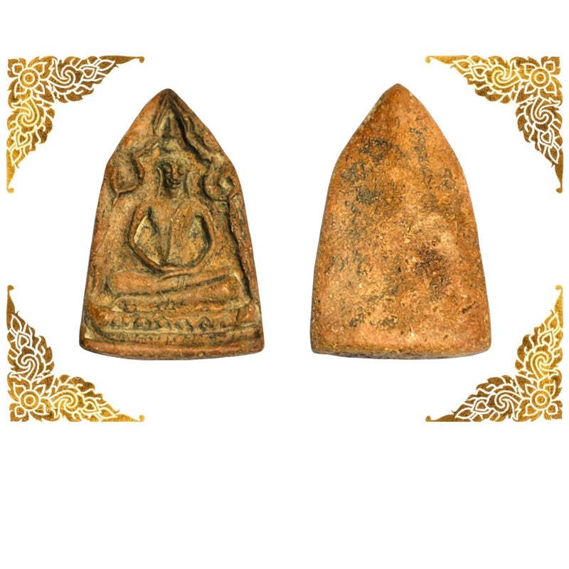 Thai Amulet Phra Khun Phaen Large Style With Lotus Base, Cultural ...