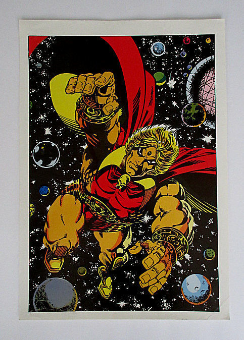 1978 Warlock poster! Original Vintage Marvel Comics pin-up 1 ...