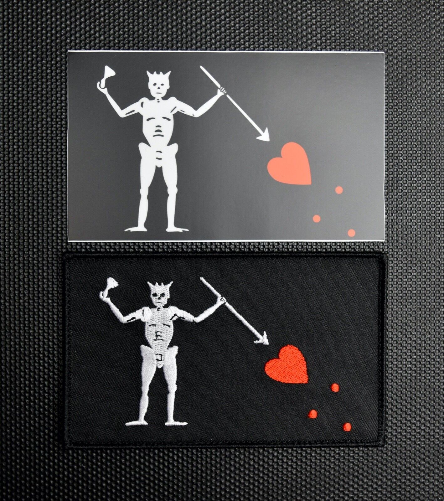 5" x 3" Blackbeard Pirate Flag Patch & Decal Set SEAL Team 3 Edward ...