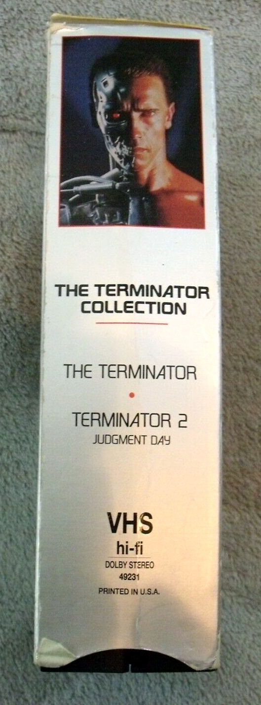 The Terminator Collection 1 2 VHS 1995 2-Tape Box Set Arnold ...