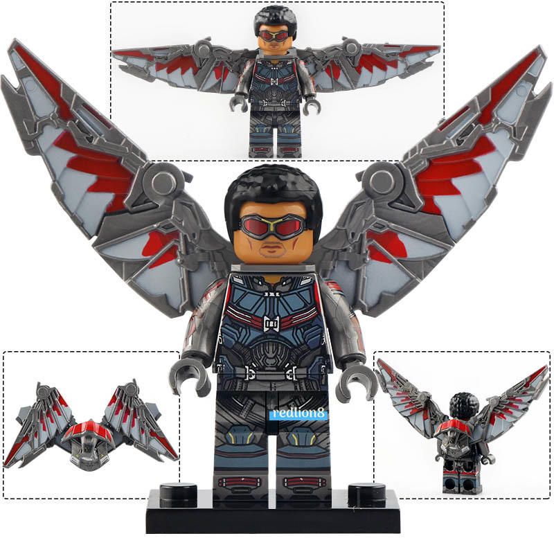 Falcon (MCU) Marvel Super Heroes Custom Printed Lego Compatible ...