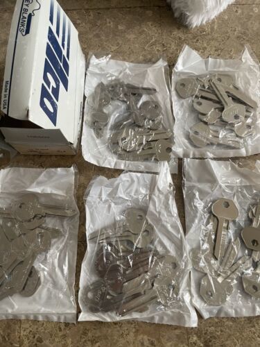 Pack of 50 Kaba M14-1092J Ilco Key Blank For Master Padlock Key - Locks ...