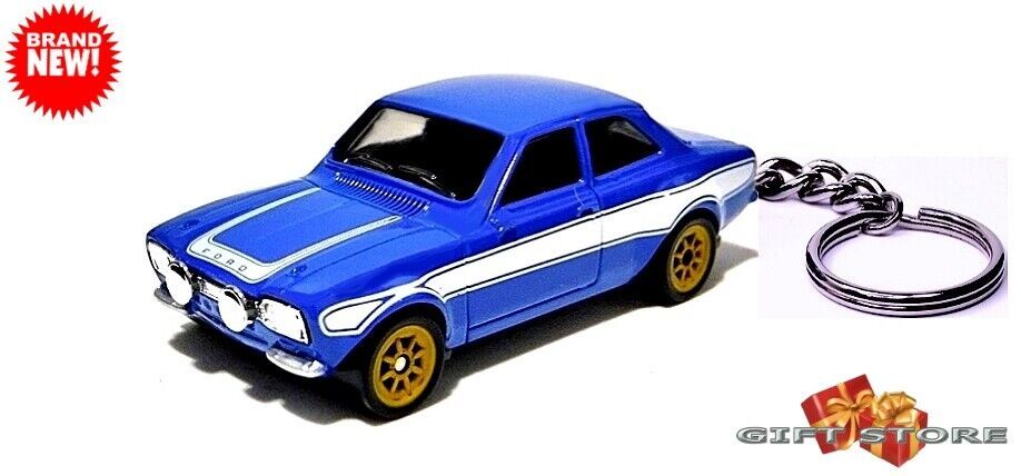 RARE KEY CHAIN FORD ESCORT RS1800/RS2000 SPORT RALLY RAC CUSTOM LIMITED ...