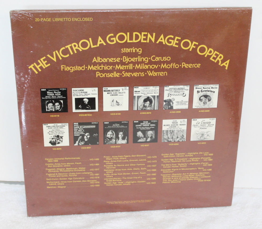 Carmen ~ Risë Stevens • Jan Peerce ~ 1982 RCA AVM3-0670 ~ Sealed Mono 3 ...