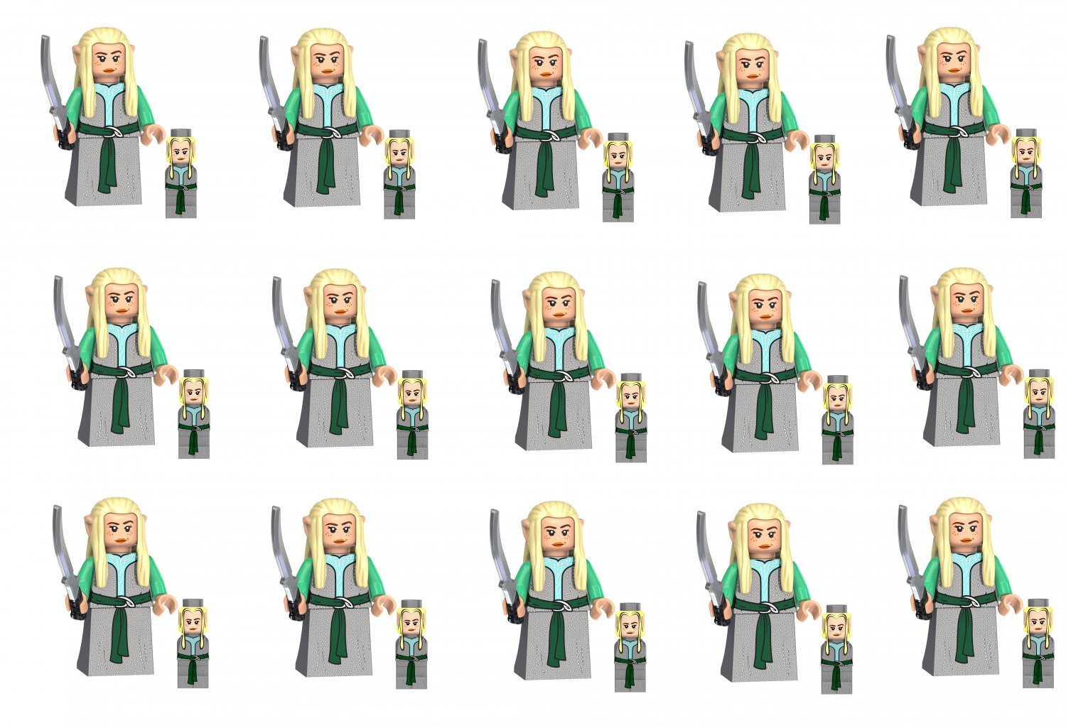 15 Best Female Elf Minifigures The Hobbit movie Sets - Building Toy ...