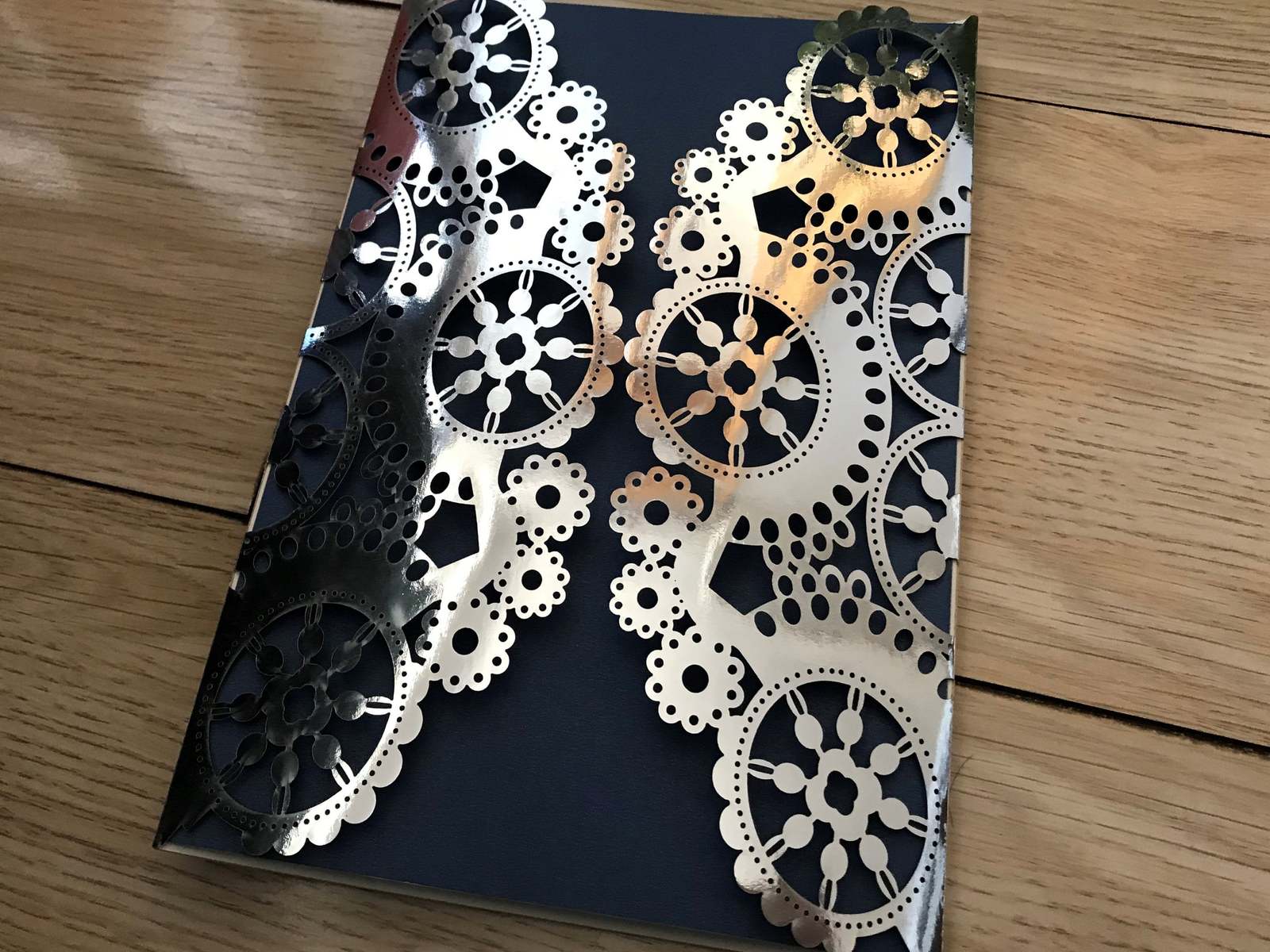 50pcs Metallic Silver Laser cut Wedding Invitations cards,customize ...