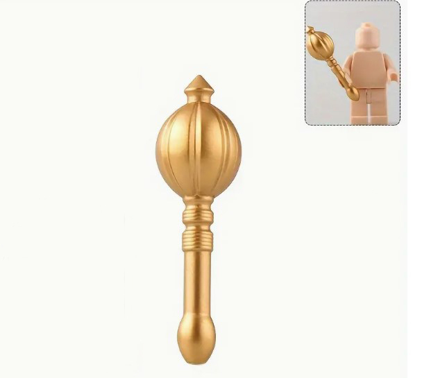 HGT Gold Mace Weapon For Army Knight Soldier Rare Minifigures - LEGO (R ...
