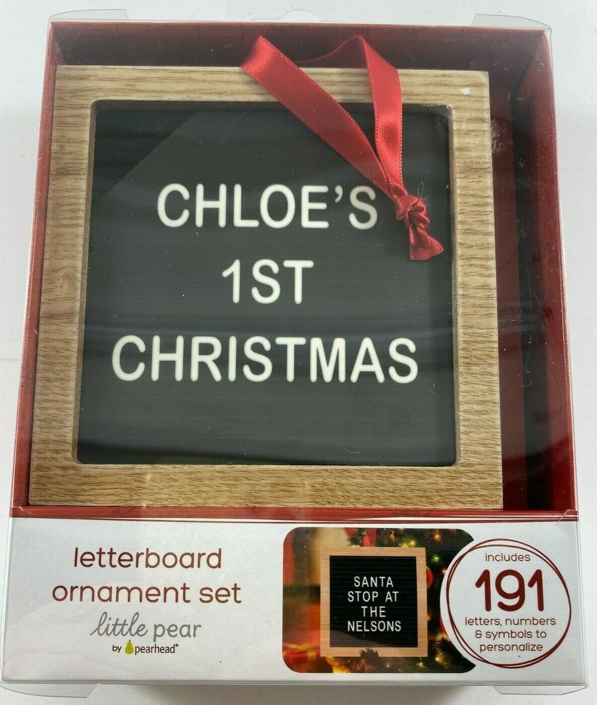 New Letterboard Personalized Ornament Set by Pearhead Letters Numbers ...