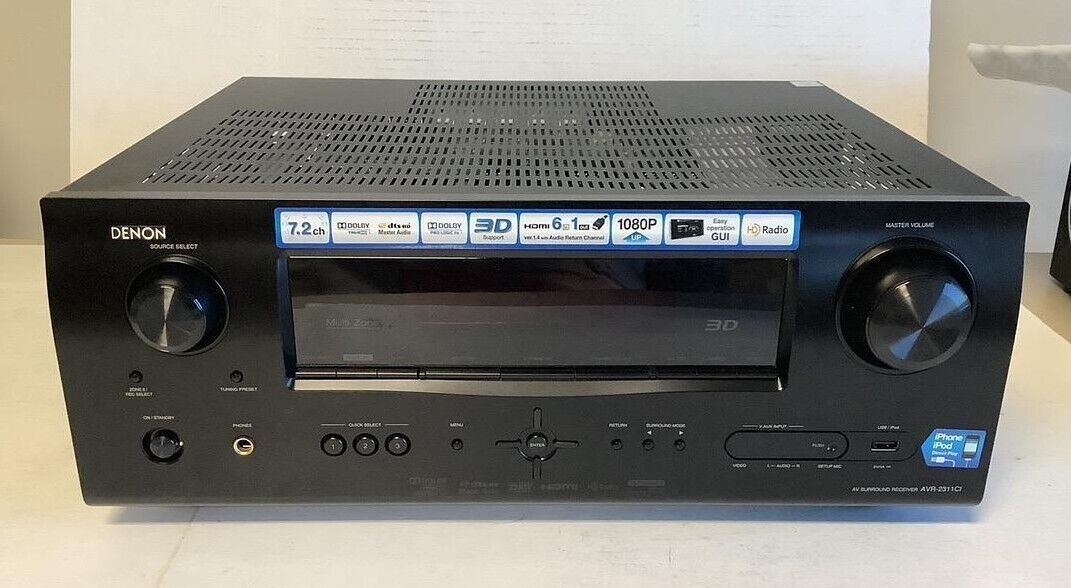 Denon AVR-2311CI 3D Ready HDMI Switching BLACK Home Theater Receiver NO ...