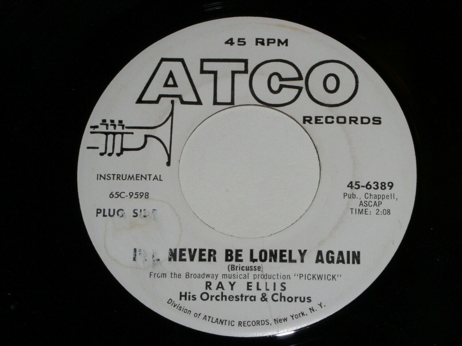 Ray Ellis I'll Never Be Lonely Again 45 Rpm and similar items