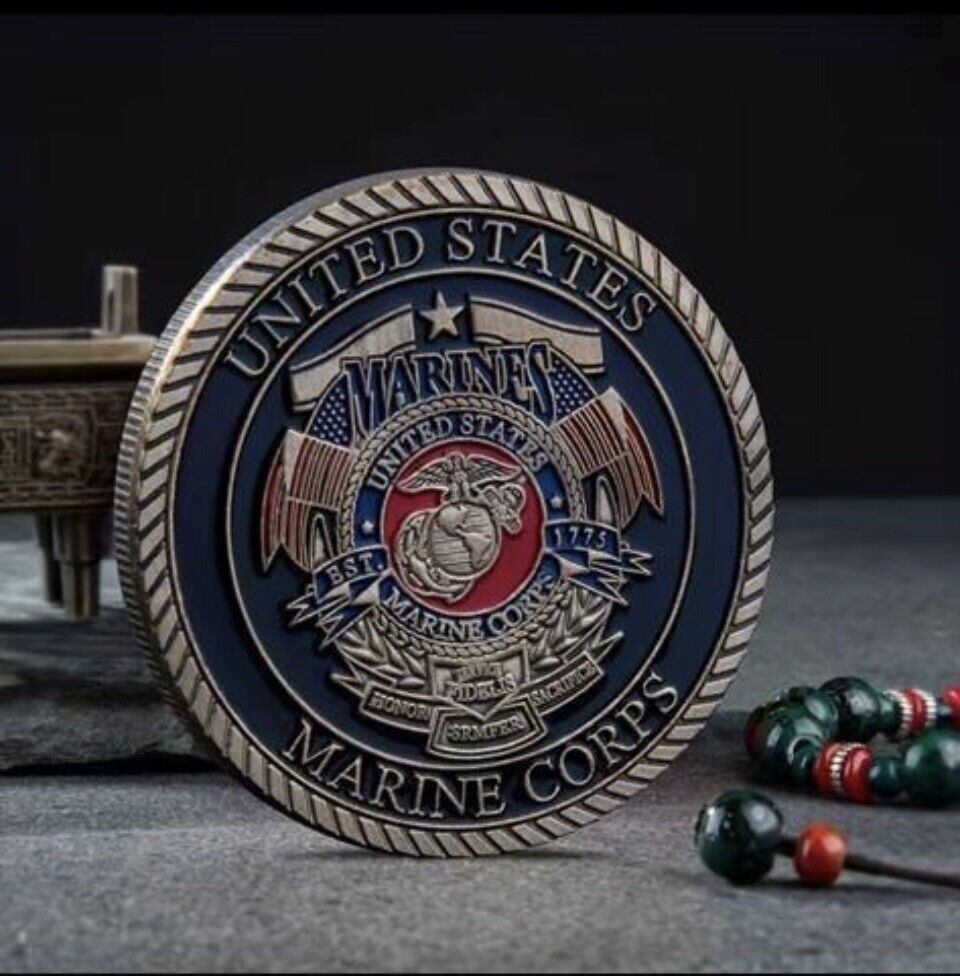 Marine Corps Mad Dog Copper Challenge Coin USMC USA - Current Militaria ...