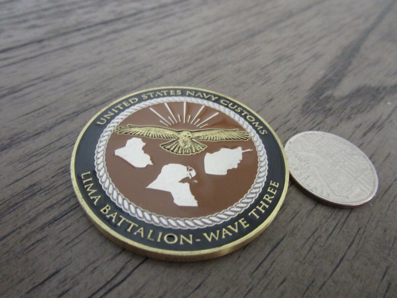 USN Customs Border Clearance Agents Lima Battalion Challenge Coin #510C ...