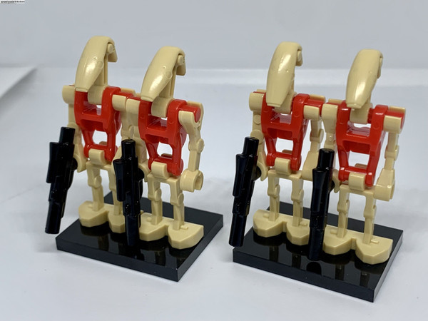Movie Minifigure Red Security Battle Droid Star Wars B1 Battle Droids ...
