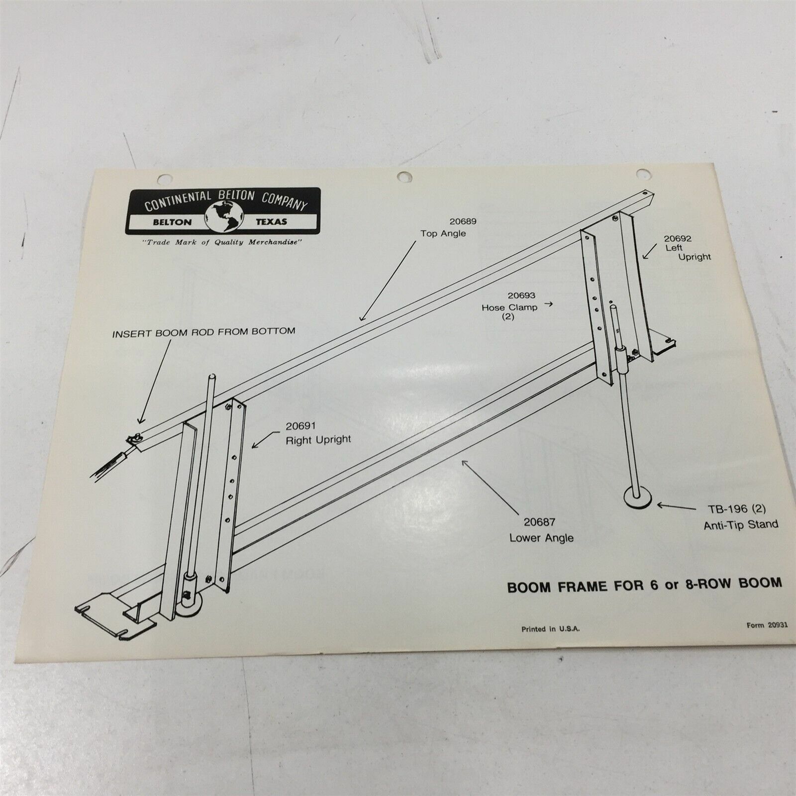 Vintage Continental Belton Boom Frame for 6 and similar items