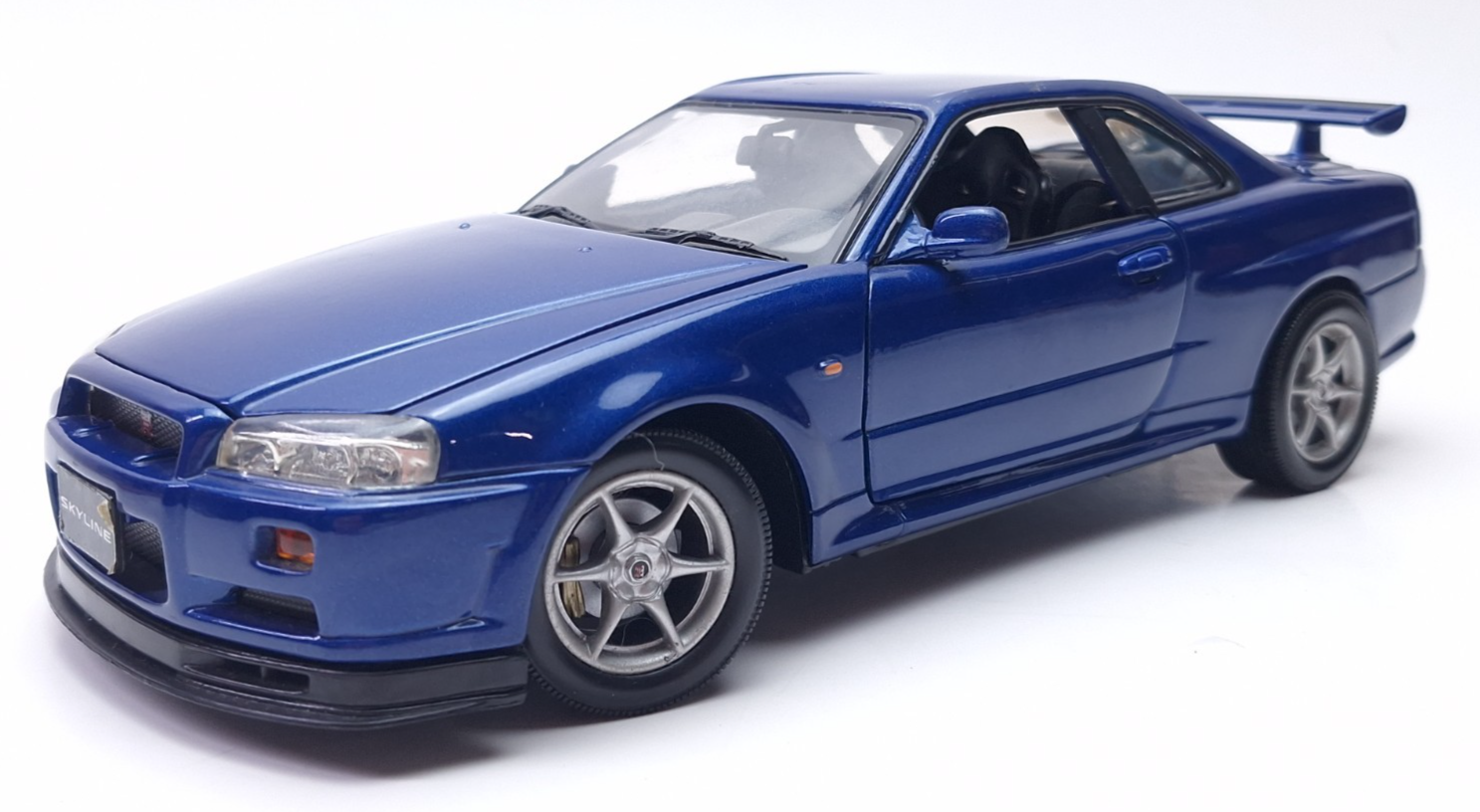 1:18 Motor Max NISSAN SKYLINE GT-R R34 BLUE V Spec Diecast ...