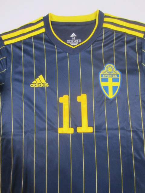 Zlatan Ibrahimovic Sweden 20/21 Euro Stadium Blue Away Soccer Jersey ...